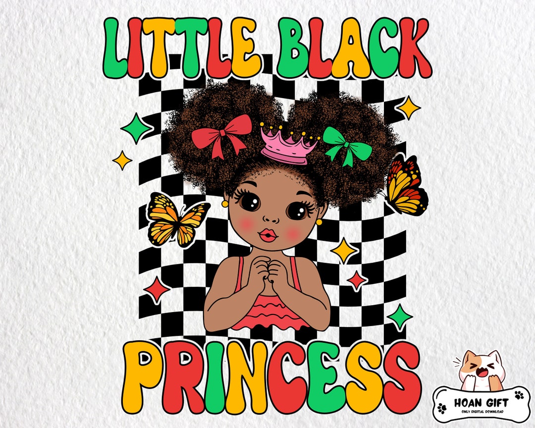 Little Black Princess Png, Black Girl Juneteenth Png, Emancipation Day ...