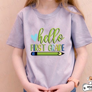 Hello Back to School Png Bundle, First Day of School Png, Pencil Design ...
