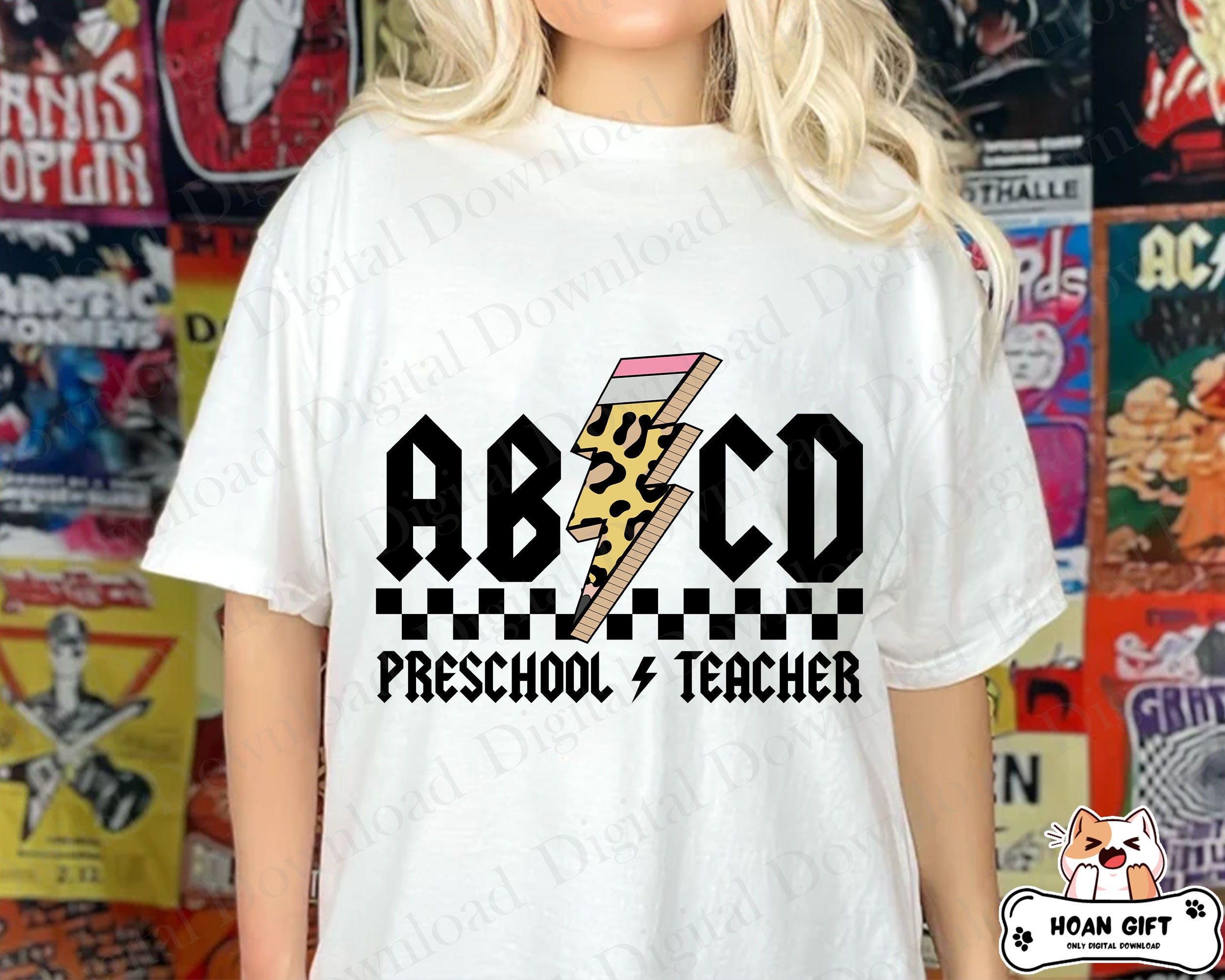 Personalization ABCD Pencil Cheetah Leopard Preschool Teacher - Etsy