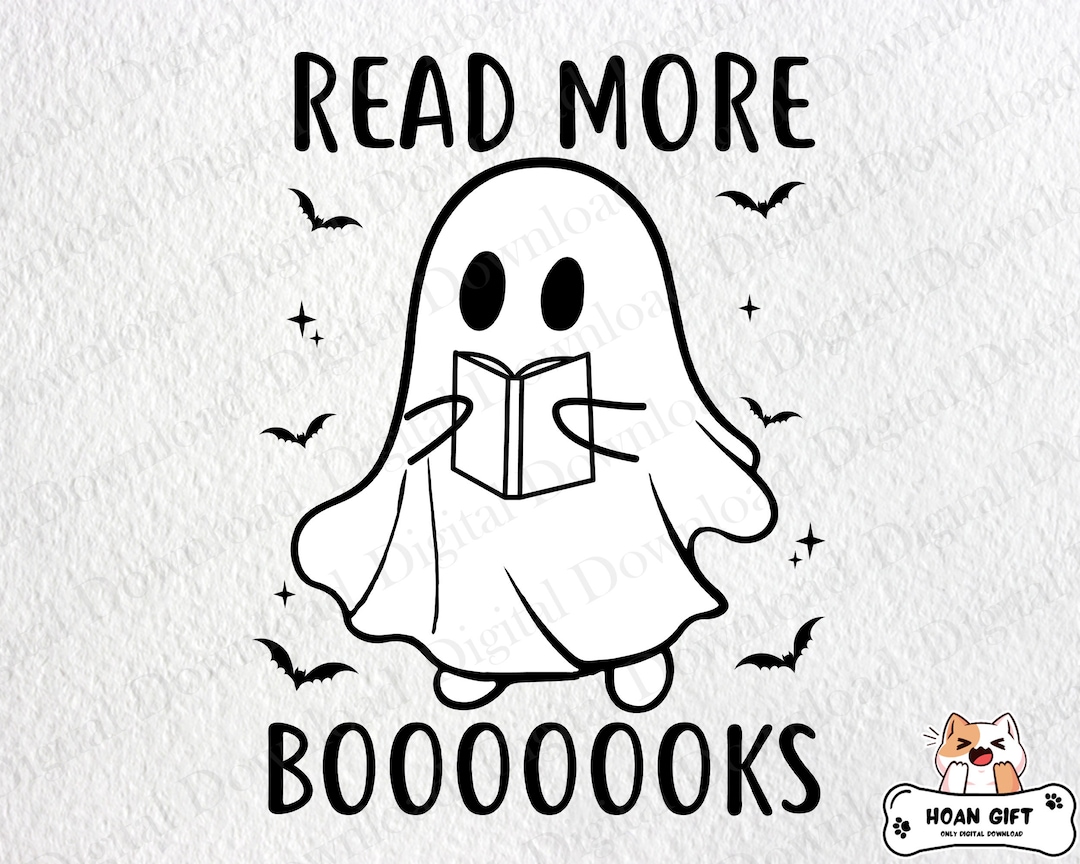 Spooky Read More Books Svg, Happy Halloween Svg, Spooky Season Svg ...