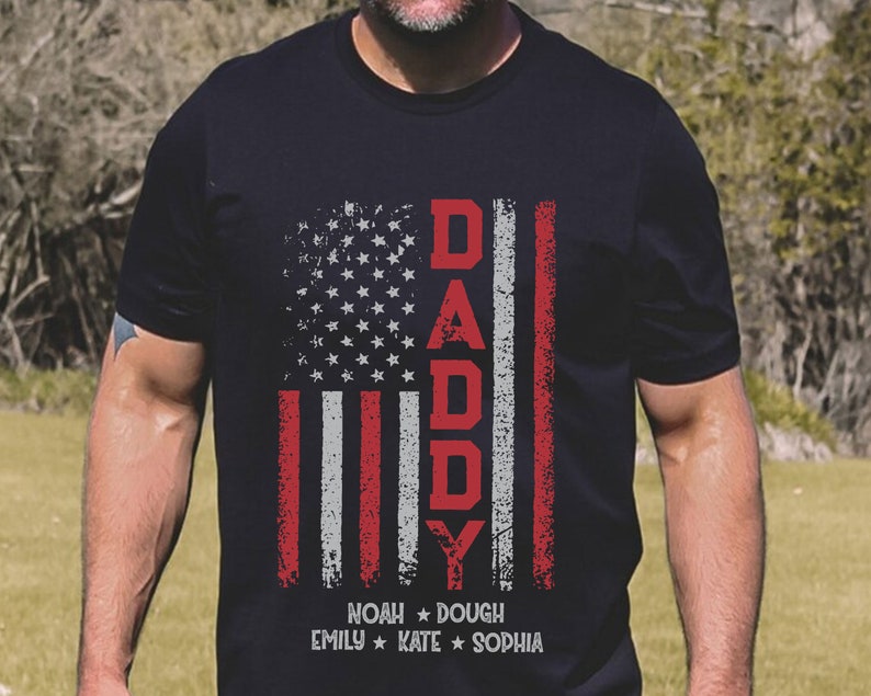 Personalized Daddy Png for Fathers Day Flag America Png - Etsy