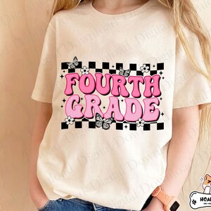 Fourth Grade Svg, Back to School SVG, Retro Groovy Svg, First Day of ...