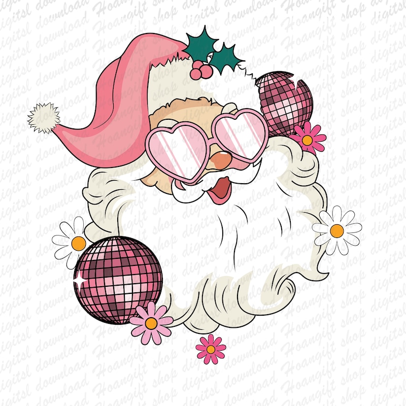 Pink Santa - Etsy