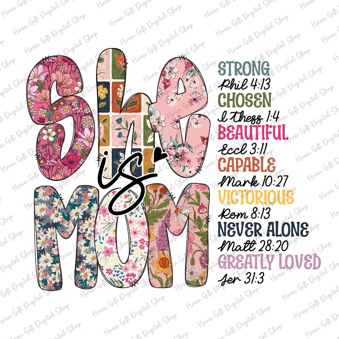 She is Mom Png , Love Mom Png, Colorful Mom Designs, Bible Verses Png ...