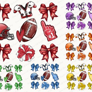 Bundle Football Cheer Png, Coquette Touchdown Png, Game Day Png, Cheer ...