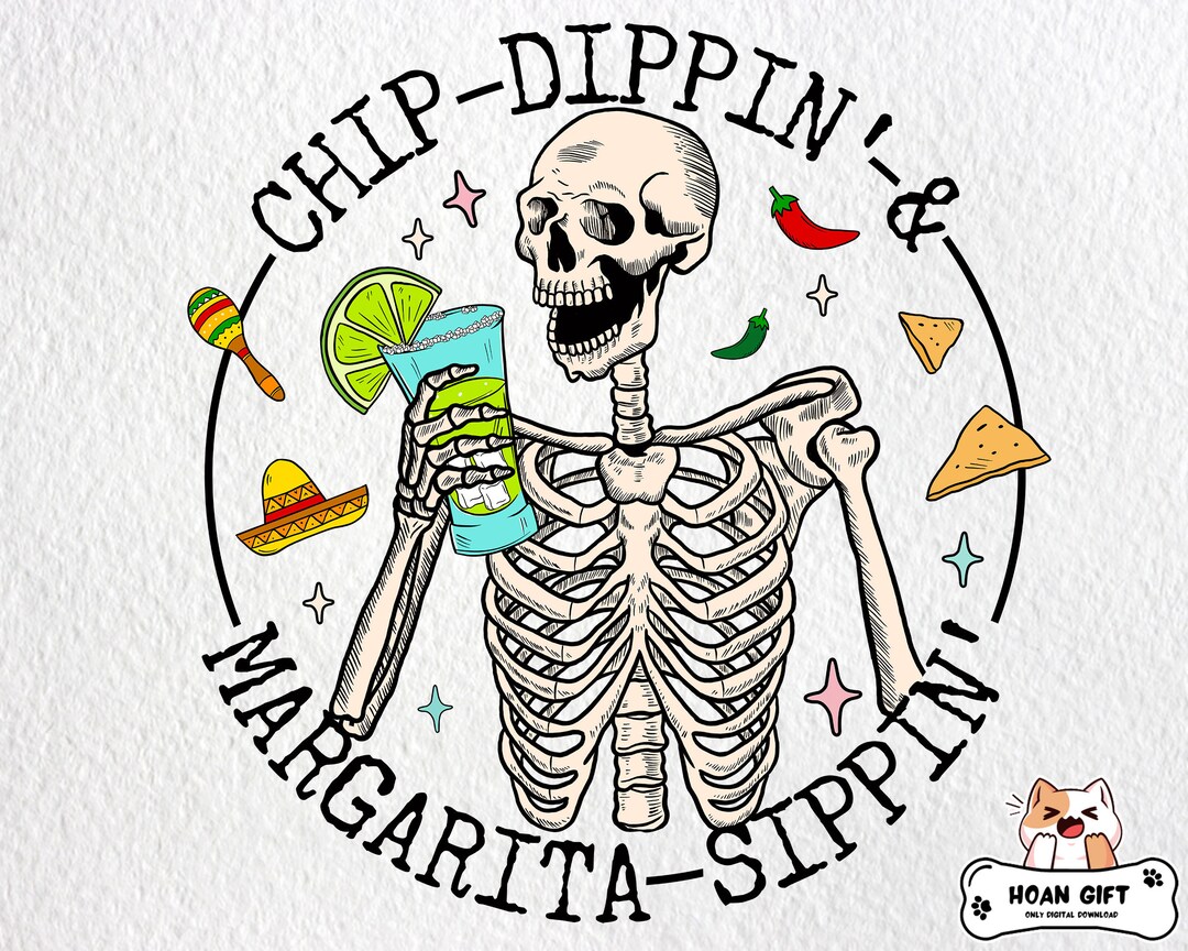 Funny Skeleton Drinking Tequila Design for Cinco De Mayo and Summer Png ...