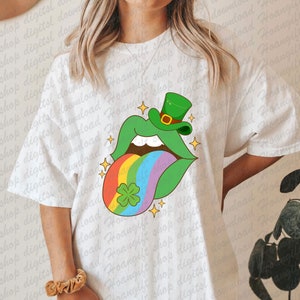St Patricks Day Tongue Out Lips PNG, St Patricks Lips Png, St Patrick ...
