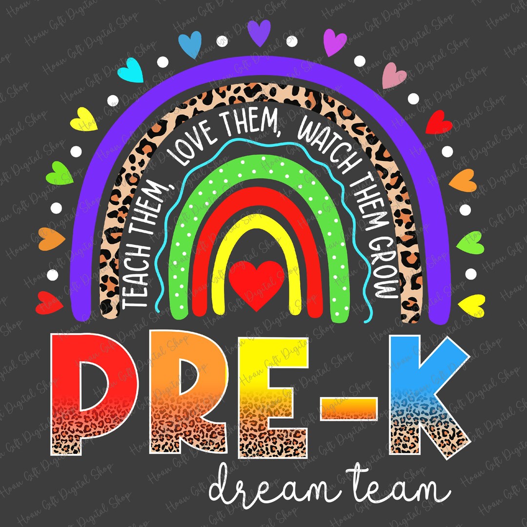 Pre K Leopard Png, First Day of School Png, Leopard Rainbow Png ...