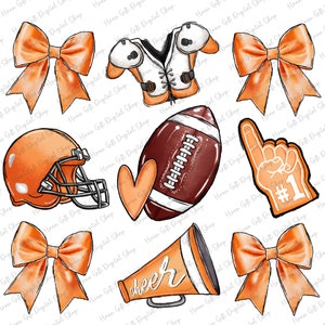 Orange Football - Etsy