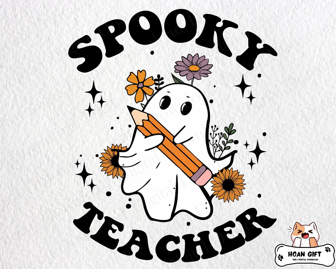Spooky Teacher Svg, Halloween Svg, Teacher Day Svg, Spooky Season Svg ...