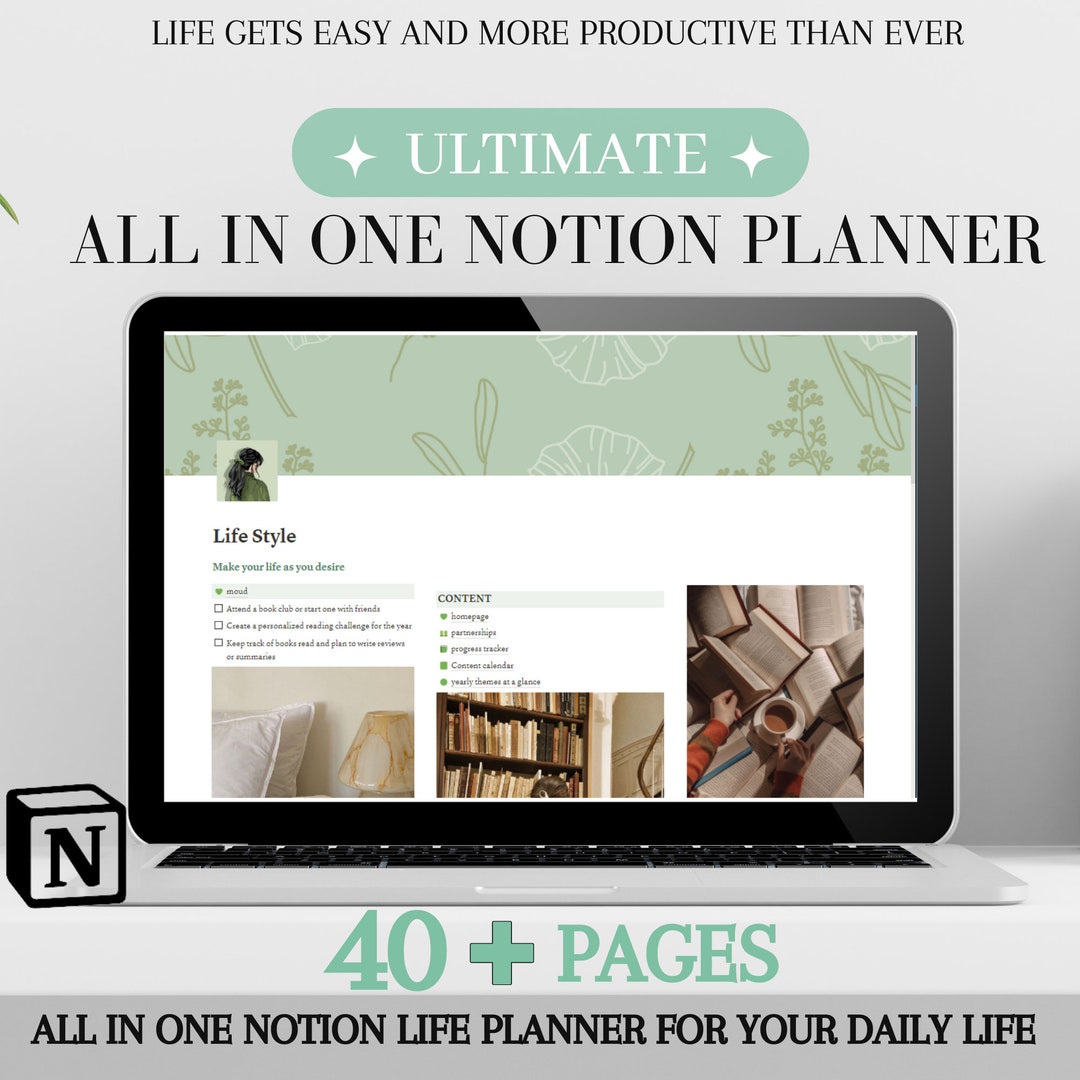 Notion Template Personal Planner Notion Dashboard, All in One Notion ...