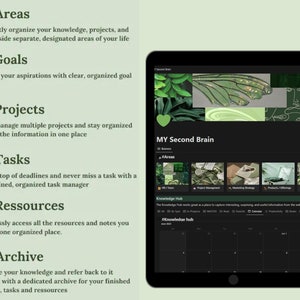 Notion Second Brain Template, Notion Dashboard, Notion Template 2023, Notion Planner, Notion All ...