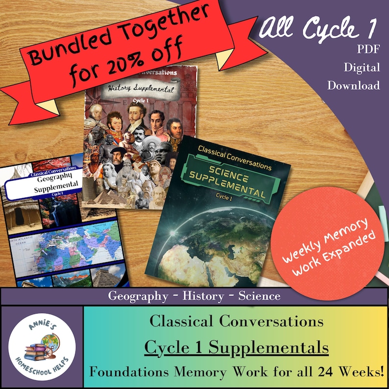 CC Cycle 1 Supplementals | History - Geography - Science | Homeschool ...