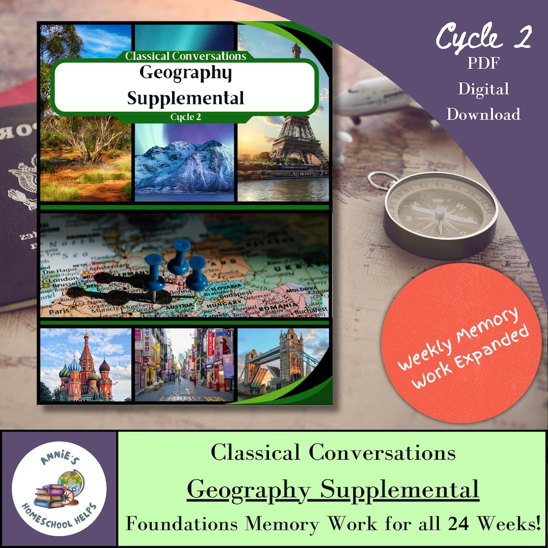 CC Geography Supplemental | Cycle 2 | Homeschool PDF Digital Download ...