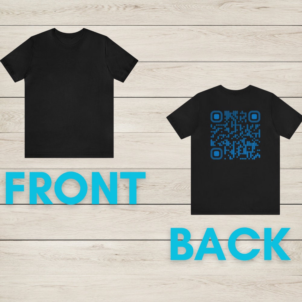 Custom QR Code Design Shirt, Personalized QR Shirt, Social Media Qr Code Shirt, Personalized T ...