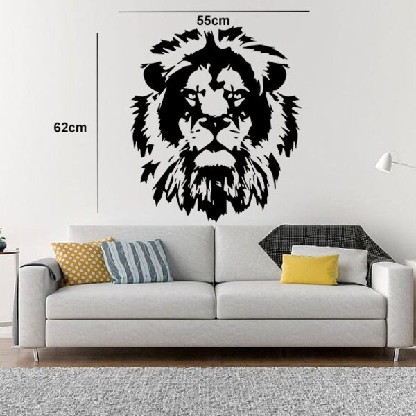 Lion Wall Sticker - Etsy UK