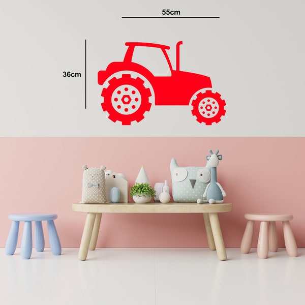 Tractor Wall Decal - Etsy UK
