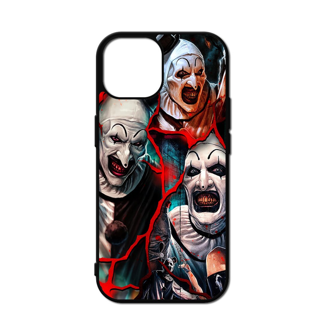 Terrifier Art the Clown Horror Movie Characters Horror Rubber iPhone 15 ...