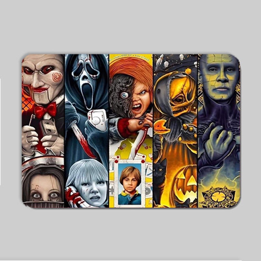 Horror Movie Characters Mash up Mouse Mat Mouse Pad Novelty Horror ...
