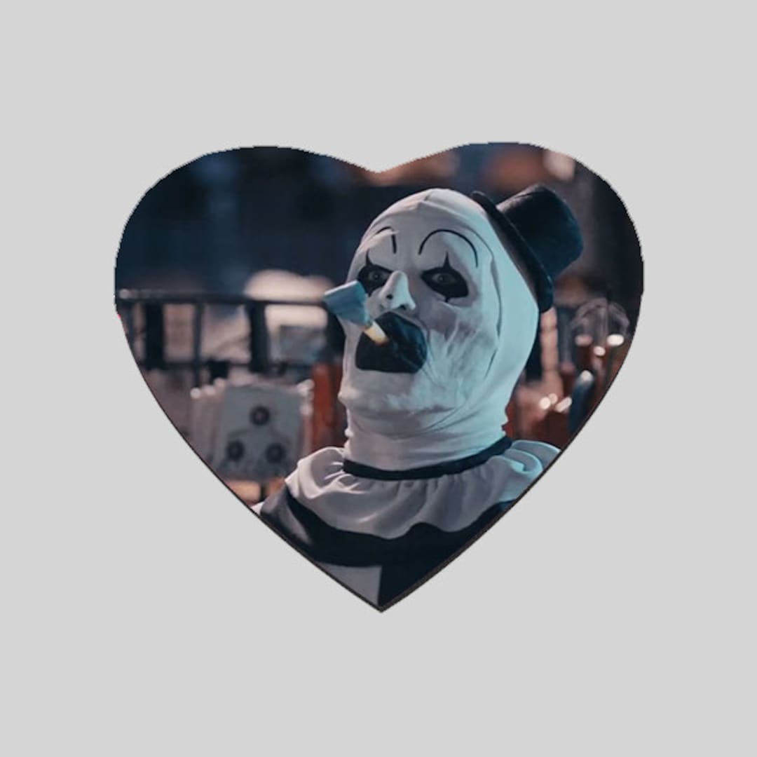 Terrifier Art the Clown Heart Mouse Mat Mouse Pad Novelty Horror Movie ...