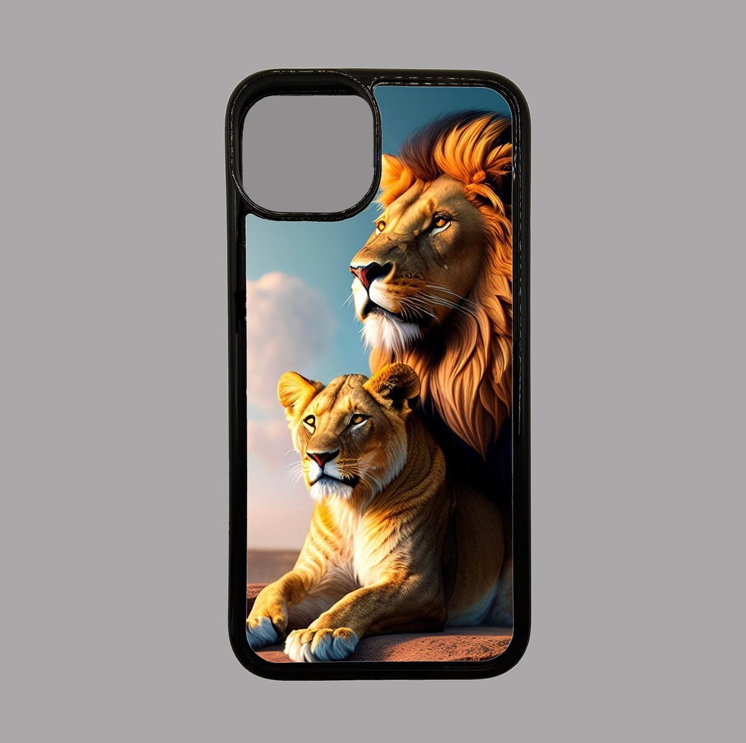 Lion and Lioness Animals Cool Flexible iPhone Case - Etsy