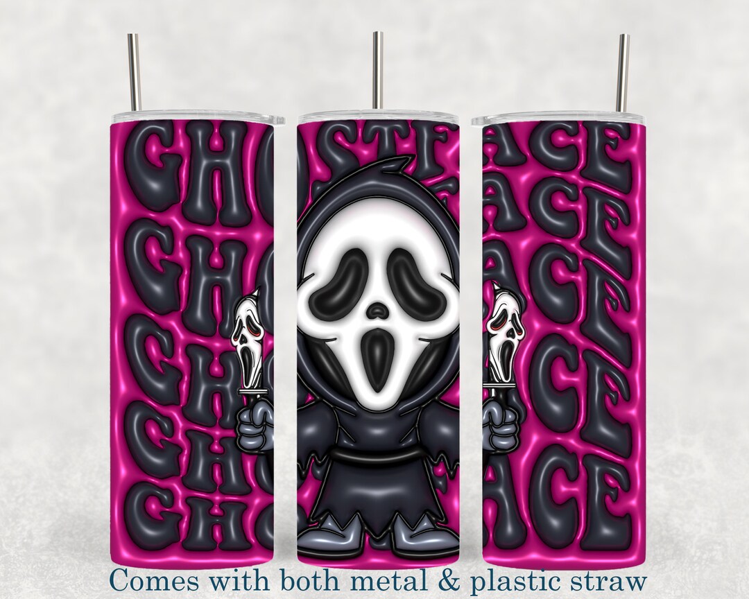 Scream Ghostface 3D Effect Horror Movie Character 20oz Tumbler ...
