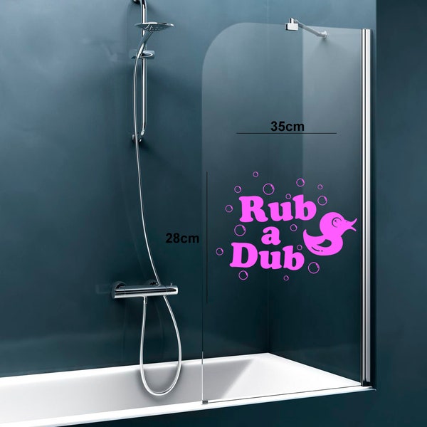 Rub a Dub Dub Decal - Etsy