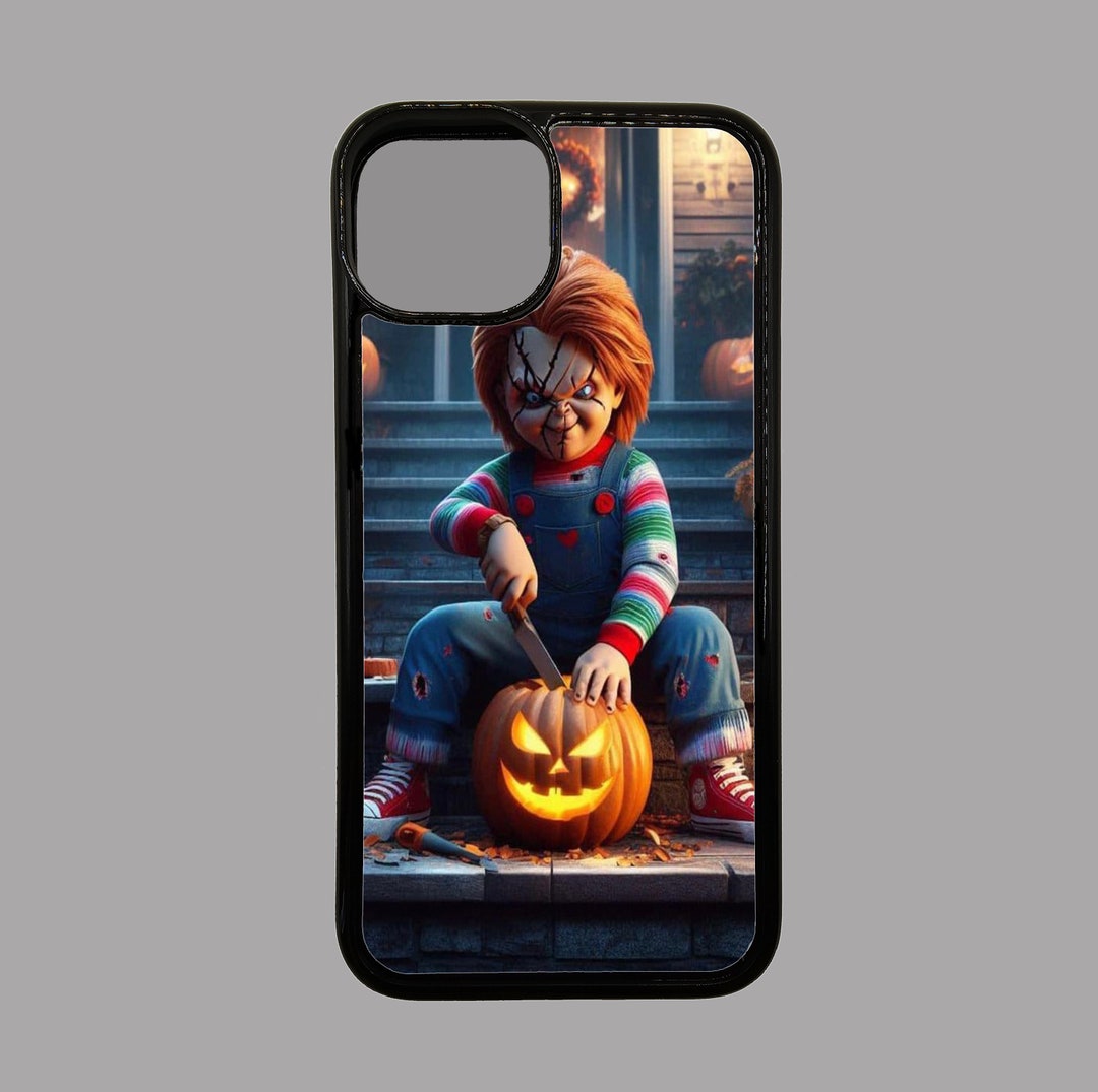 Chucky and Pumpkin Horror Flexible iPhone Case Halloween Creepy Spooky ...