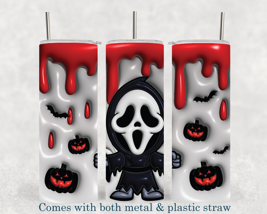 Scream Ghostface 3D Effect Horror Movie Character 20oz Tumbler ...