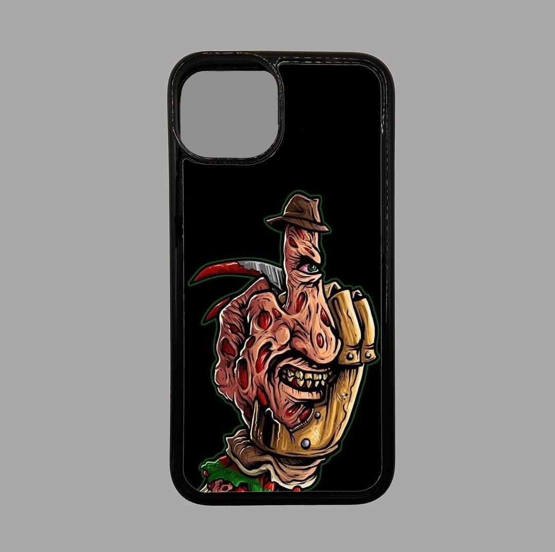 Freddy Krueger Middle Finger Face Horror Flexible iPhone Case Halloween ...