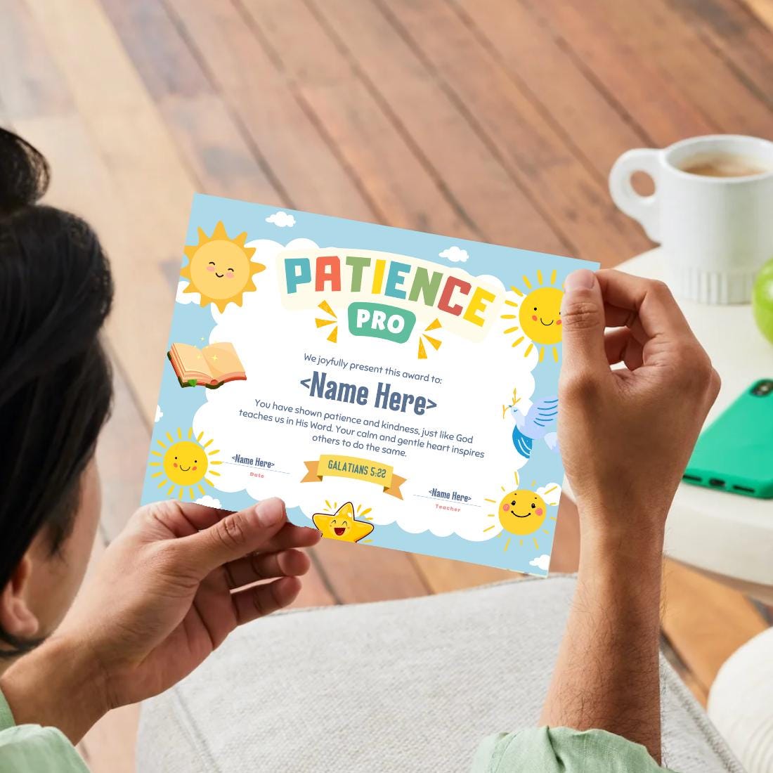 Editable Patience Pro Certificate: Sunday School, Homeschool Award ...