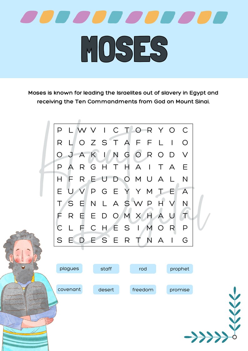 Printable Bible Word Search | Christian Activity for Kids, Sunday ...