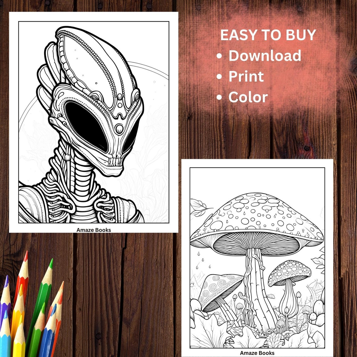 Stoner Coloring Pages - Vol 2. 35 Exciting, Relaxing, and Trippy ...