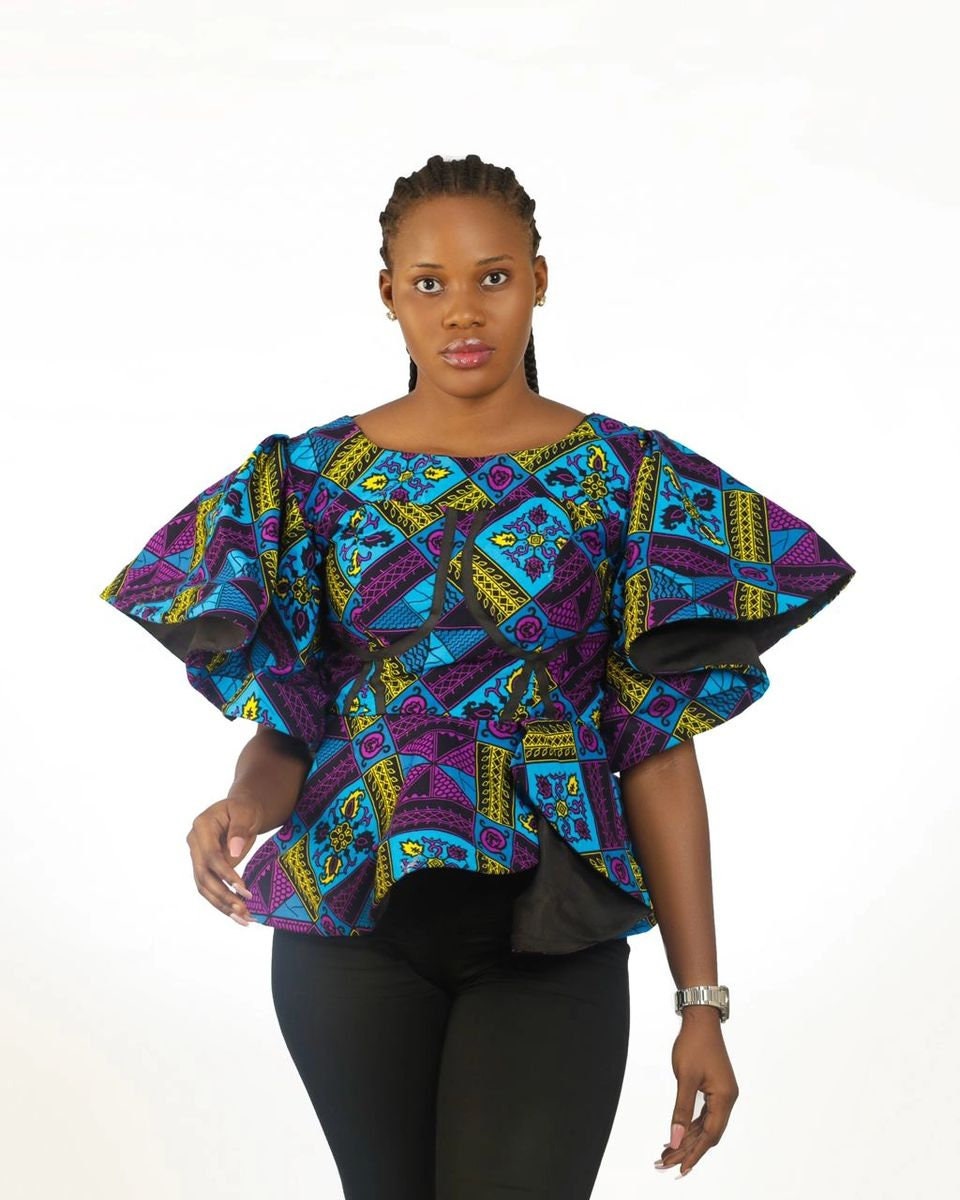 Ademide African Print Top - Etsy