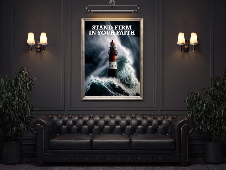 Stand Firm in Your Faith Poster | Digital File | Inspirational ...