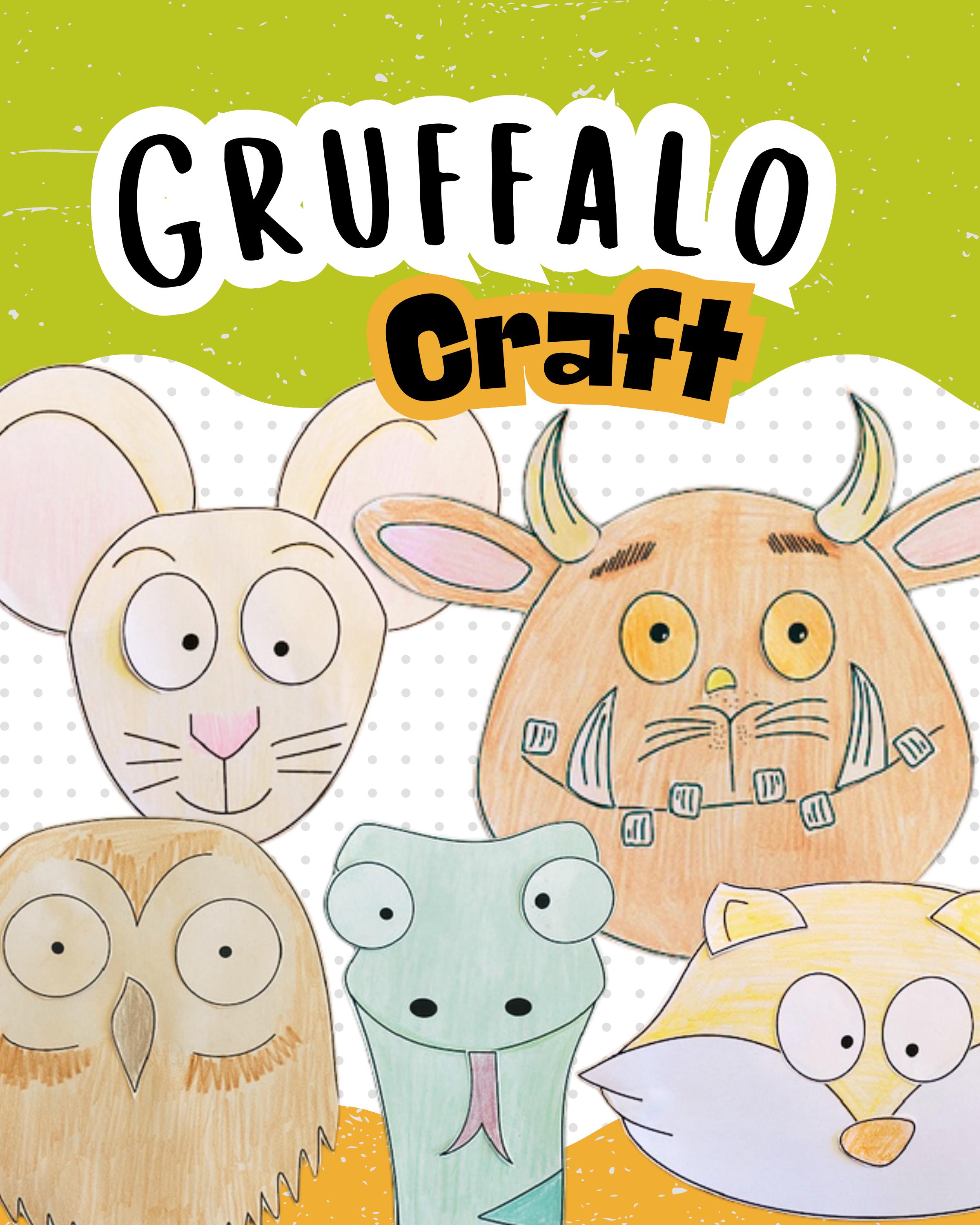 Gruffalo Craft Activity for Kids Colour Cut and Stick - Etsy Australia