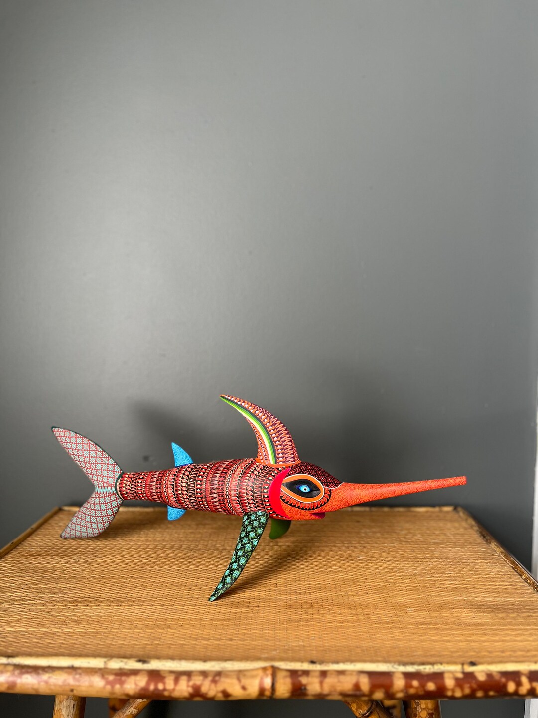 Swordfish Alebrije (large) —oaxacan Wood Carving— Wood— Alebrijes— Home ...