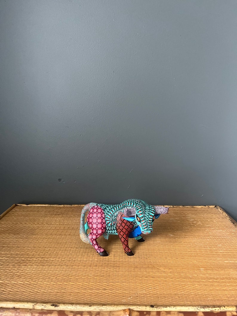 Bull Alebrijes (medium) — Oaxacan Wood Carvings- Alebrijes- Wood- Bull ...