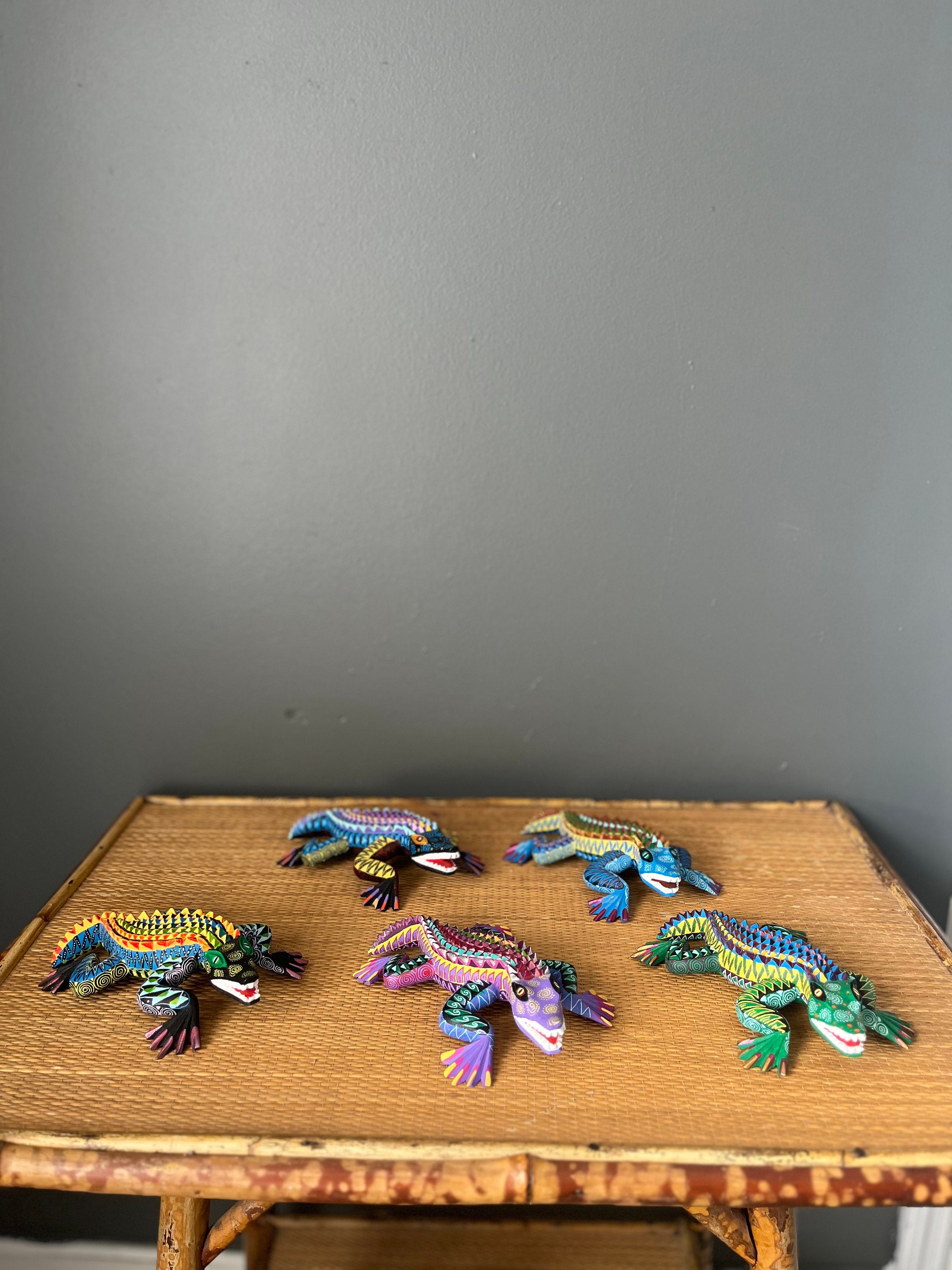 Alligator Alebrijes—oaxacan Wood Carving—alligator—reptile—wood—lagarto ...