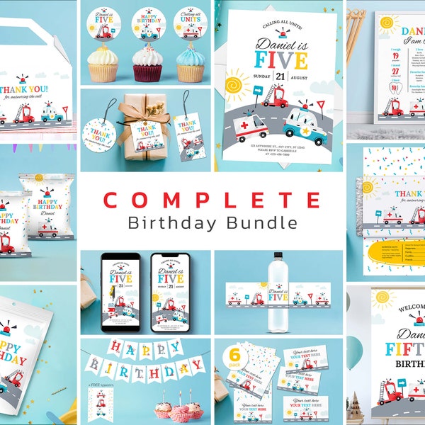 First Responder Party Decorations - Etsy