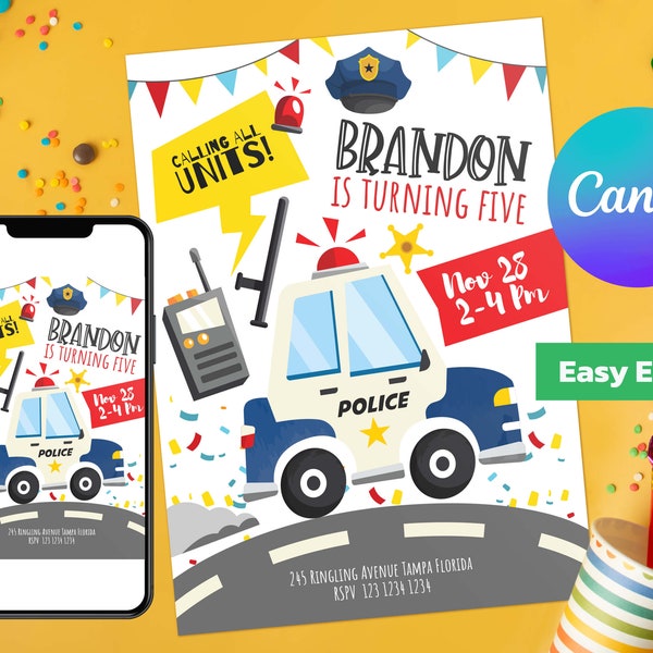 Sheriff Birthday Invitation - Etsy