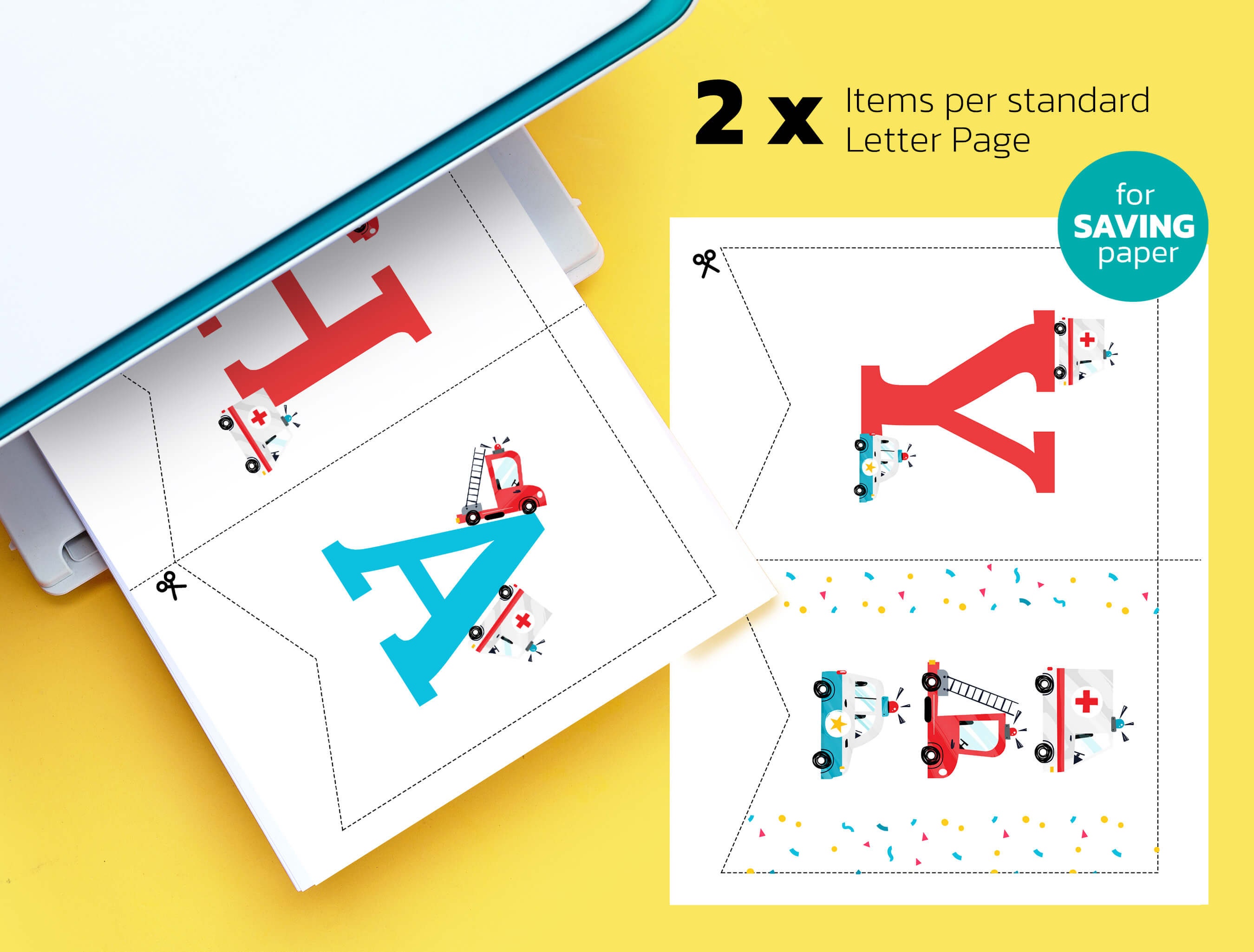 First Responder Happy Birthday Banner Emergency Vehicles - Etsy