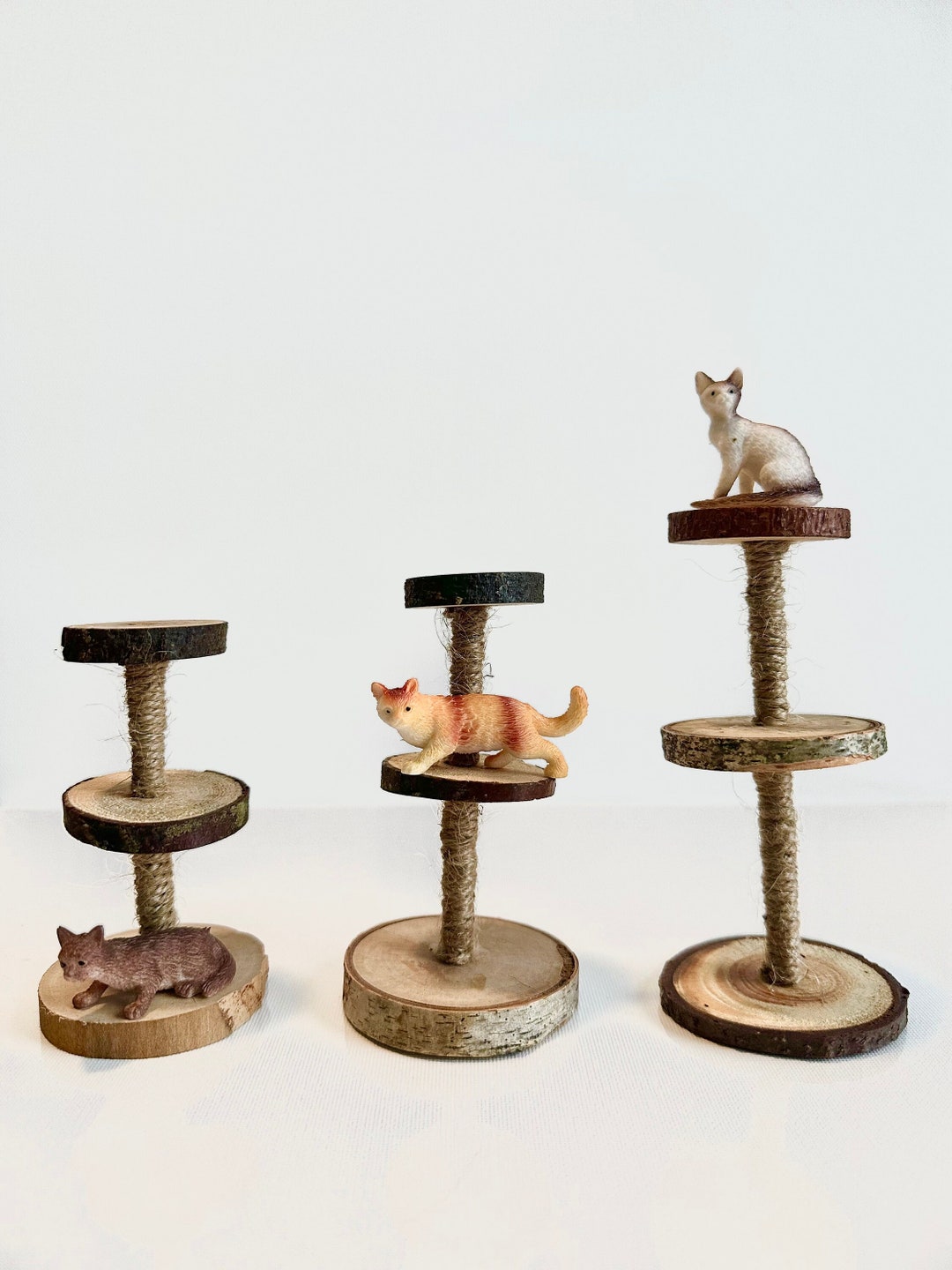 Miniature Cat Tree + Cat Miniature - Etsy