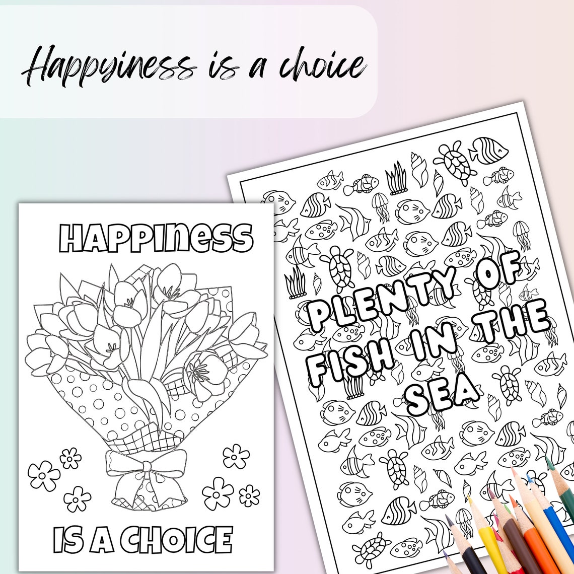 Positive Mindset Coloring Sheets, Printable Self-love Positivity ...