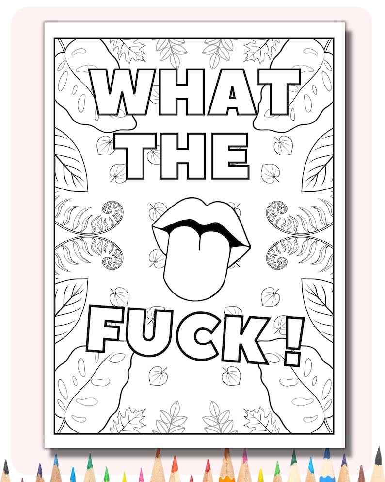 Adult Coloring Pages Swear Word Colouring Pages 20 Printable Funny ...