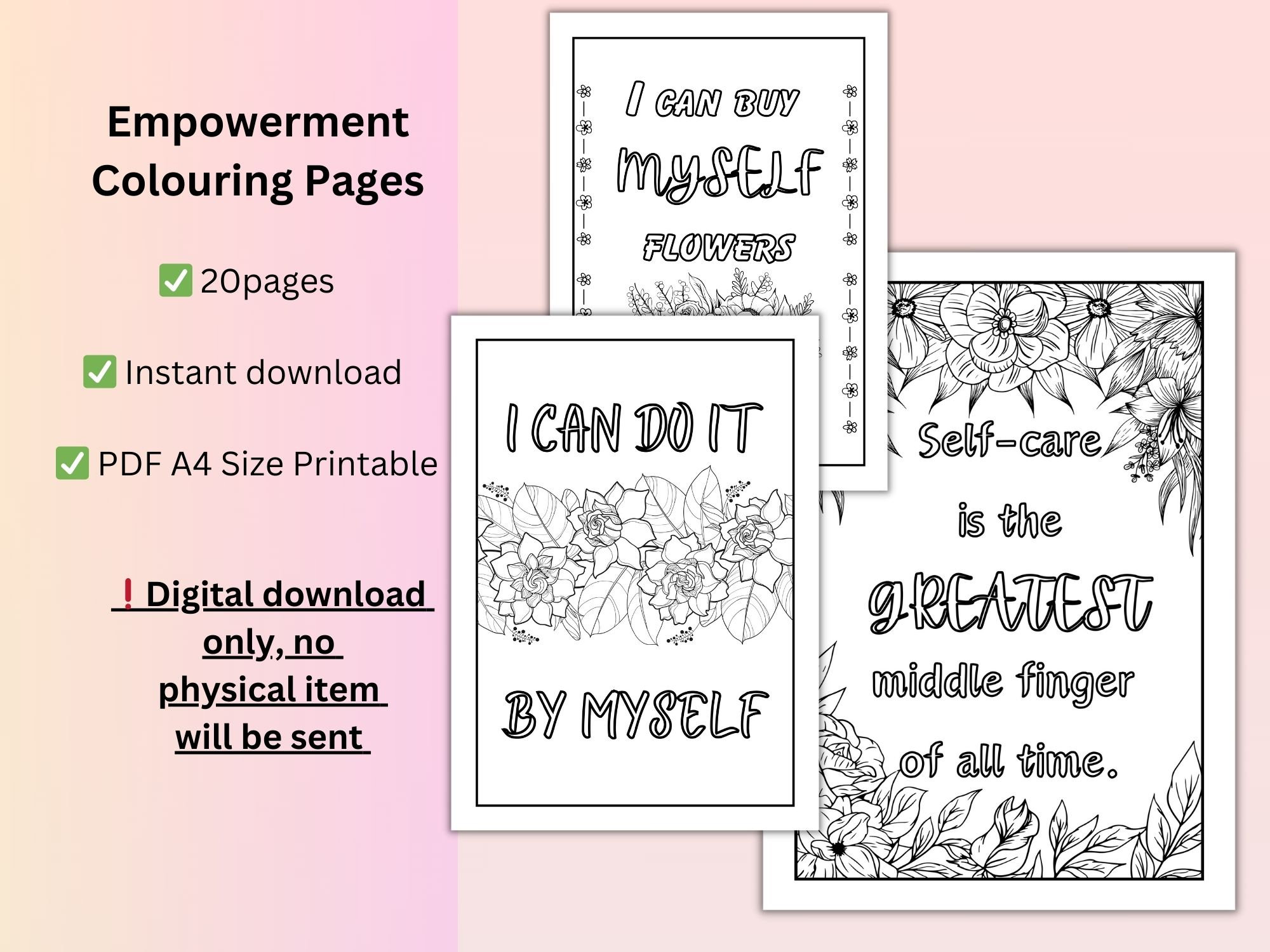 Women Empowerment Colouring Pages, Funny Adult Colouring, Sassy Rude ...
