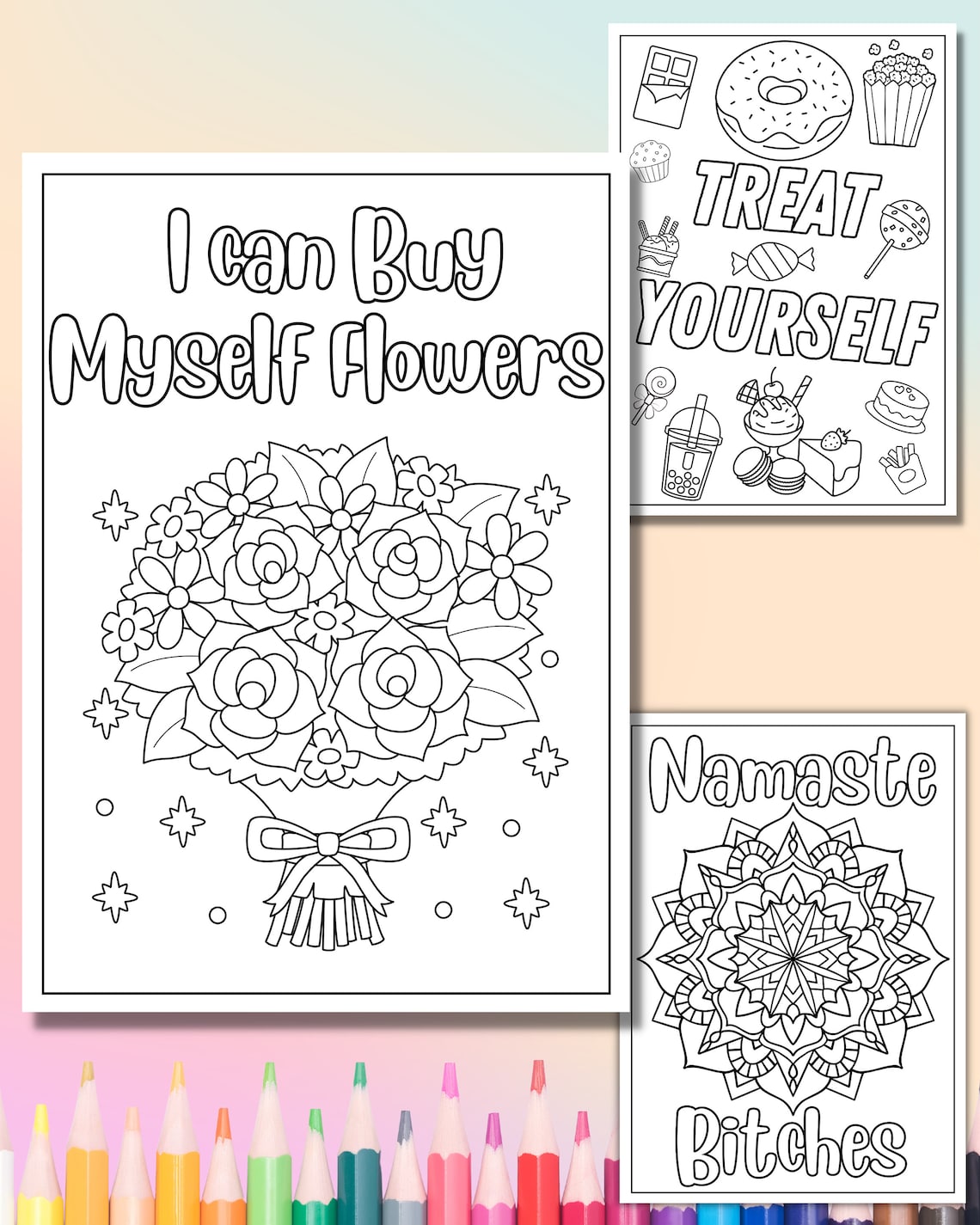 Funny Adult Colouring Pages Printable, A4 Swear Word Colouringbook ...