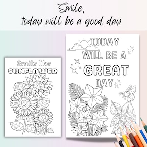 Positive Mindset Coloring Sheets, Printable Self-love Positivity ...