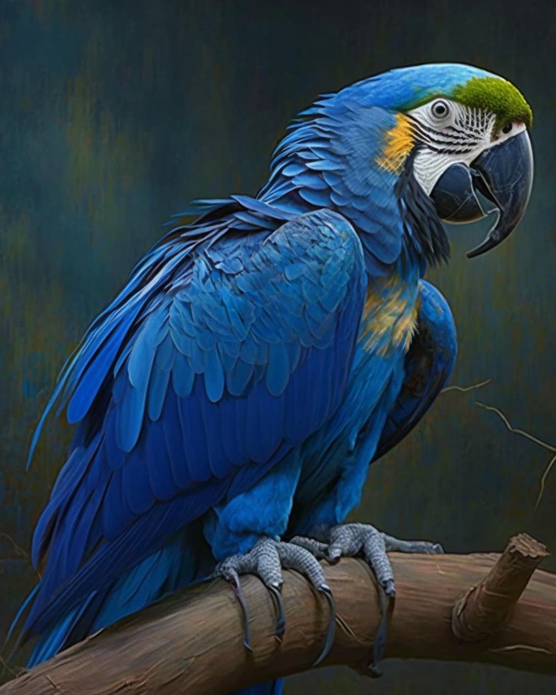 Parrot Oil Paintings Wall Art | Tropical Illustration Poster ...