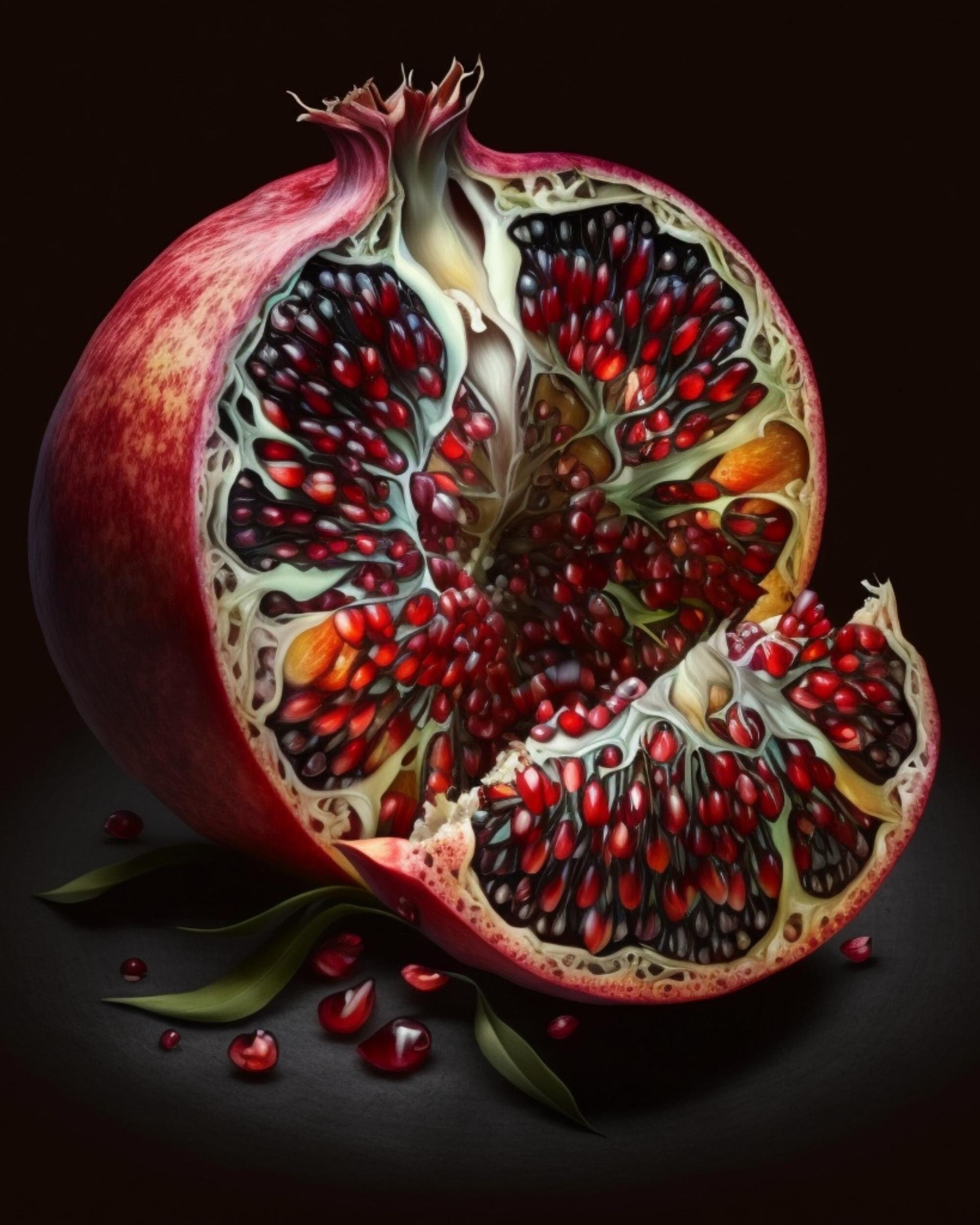 Pomegranate Abstract